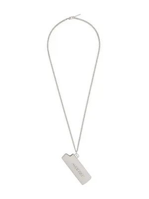 AMBUSH Lighter Pendant Necklace - Silver