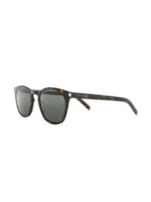 Saint Laurent Square Frame Sunglasses - Black
