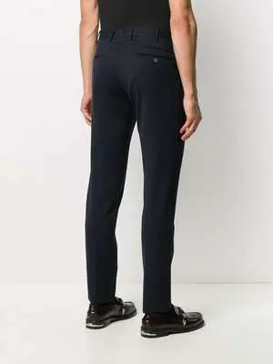 PT TORINO Tapered Tailored Trousers - Blue