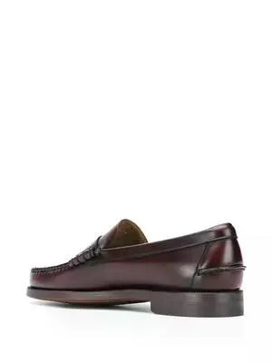 SEBAGO Polished Leather Loafers - Brown