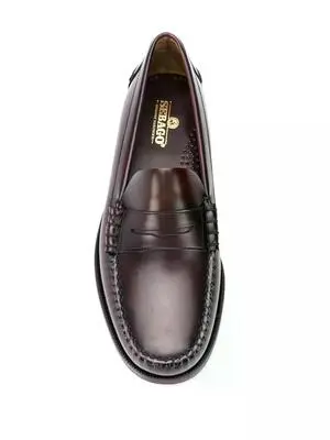 SEBAGO Polished Leather Loafers - Brown