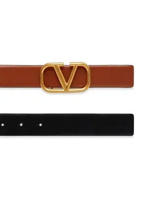 Valentino Garavani 30mm Vlogo Signature Reversible Belt