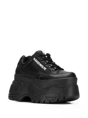 NAKED WOLFE Platform Low-top Sneakers - Black