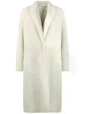 YVES SALOMON Fitted Single-breasted Coat