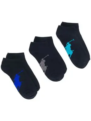 Polo Ralph Lauren Pony Motif Ankle Socks - Blue