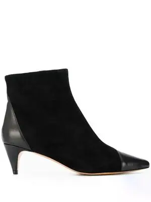 Isabel Marant Étoile Kitten Heel Pointed Boots - Black
