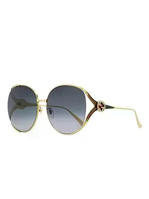 Gucci Round-frame Sunglasses - Gold