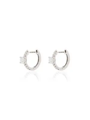 ANITA KO 18kt Gold Diamond Earrings - Silver