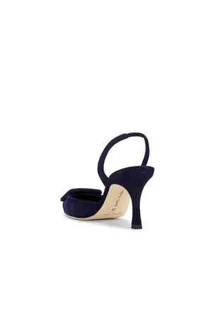 Manolo Blahnik May 70 Slingback - Navy