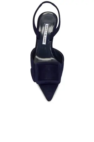 Manolo Blahnik May 70 Slingback - Navy