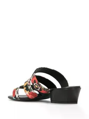 FERRAGAMO Floral Print Sandals