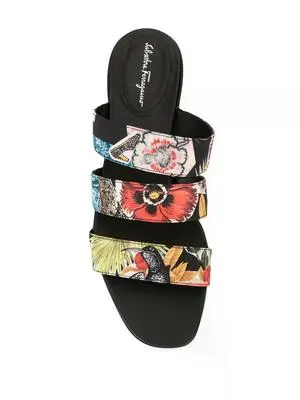 FERRAGAMO Floral Print Sandals