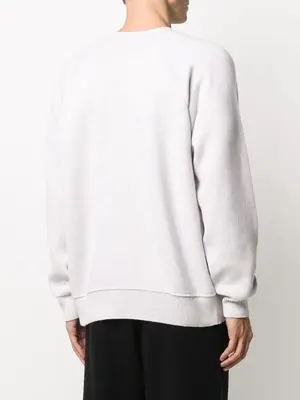 BARRIE Ideal Rib-trimmed Jumper - White