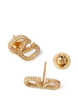 Valentino Garavani Vlogo Signature Stud Earrings - Gold
