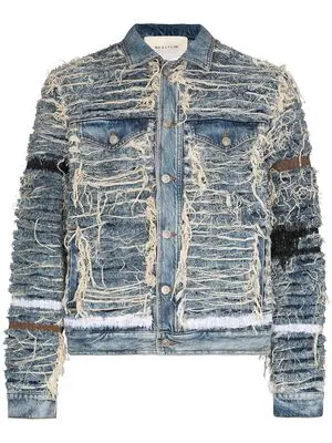 1017 Alyx 9sm X Blackmeans Shredded Denim Jacket