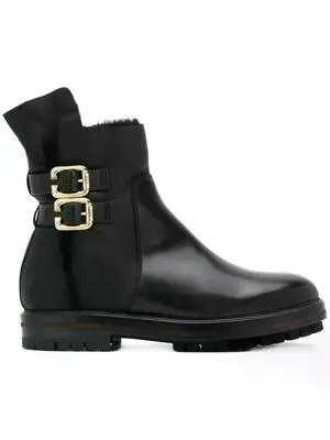 Agl Chunky Buckled Boots