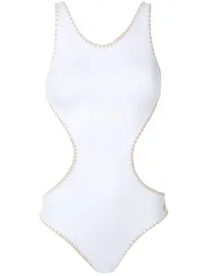 BRIGITTE Crochet Cut-out One-piece - White