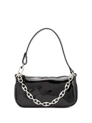 By Far Chain Strap Shoulder Bag - Black