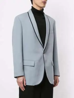 PORTS V Shawl-lapel Single-breasted Blazer