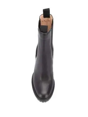 GIANVITO ROSSI Chester 70mm Block Heel Ankle Boots - Black