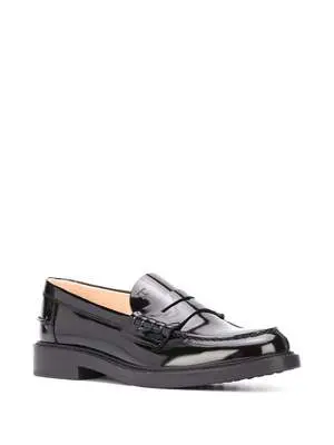 TOD'S Patent Penny Loafers