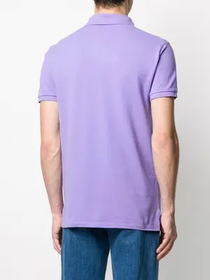 Polo Ralph Lauren Logo Embroidered Shortsleeved Polo Shirt - Purple