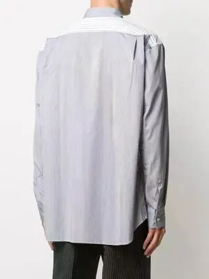 Comme Des Garçons Contrast Striped Pocket Shirt