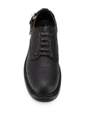 Dolce & Gabbana Leather Buckle Derby Shoes