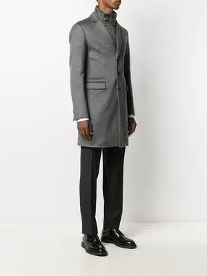 Herno Single-breasted Layered Coat