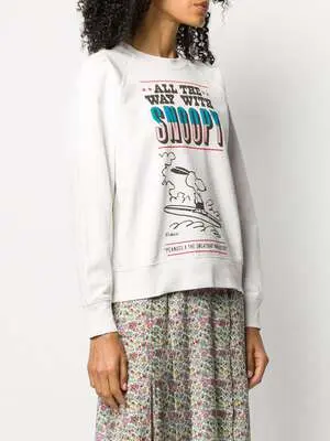 Marc Jacobs X Peanuts Snoopy Sweatshirt In Neutrals - 40% Off