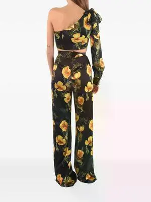 Philipp Plein Floral Print Two-piece Set - Black