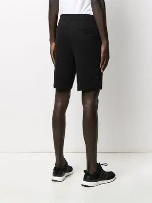 Armani Exchange Logo-embroidered Track Shorts - Black