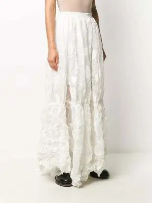 Nina Ricci Crease-layered High-waisted Skirt