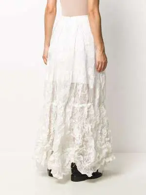Nina Ricci Crease-layered High-waisted Skirt