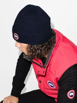 Canada Goose Arctic Disc Ribbed-knit Beanie