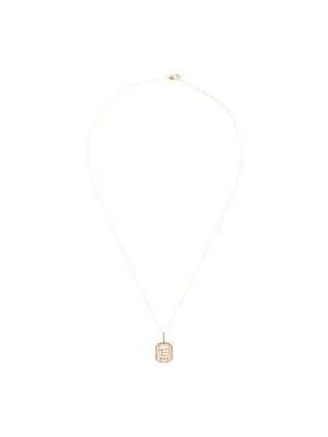 Mateo 14kt Yellow E Diamond Pendant Necklace - Gold