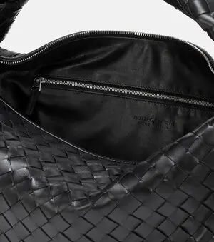 Bottega Veneta Jodie Intrecciato Leather Tote - Black