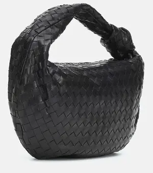 Bottega Veneta Jodie Intrecciato Leather Tote - Black