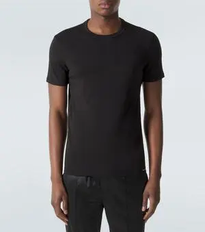 TOM FORD Cotton Crewneck T-shirt - Black