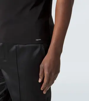 TOM FORD Cotton Crewneck T-shirt - Black
