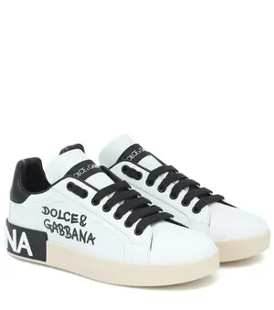 Dolce & Gabbana Portofino Leather Sneakers