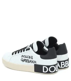 Dolce & Gabbana Portofino Leather Sneakers