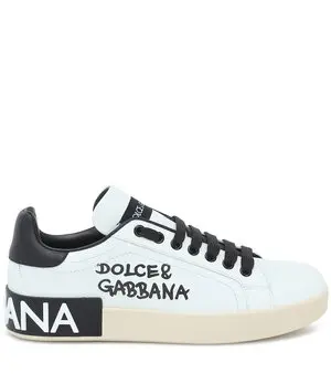 Dolce & Gabbana Portofino Leather Sneakers