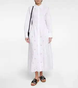 Chloé Woody Canvas Slides - Black