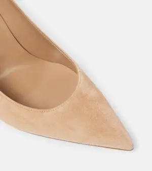 CHRISTIAN LOUBOUTIN Kate 85 Suede Pumps - Beige