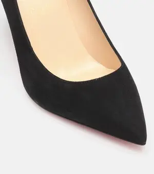 CHRISTIAN LOUBOUTIN Kate 85 Suede Pumps - Black