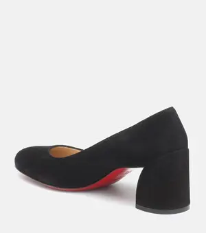 CHRISTIAN LOUBOUTIN Miss Sab 55 Suede Pumps