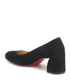 CHRISTIAN LOUBOUTIN Miss Sab 55 Suede Pumps