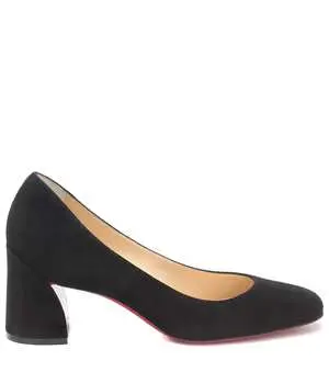 CHRISTIAN LOUBOUTIN Miss Sab 55 Suede Pumps