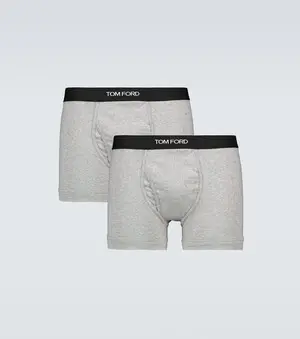 TOM FORD Stretch-cotton Boxer Briefs - Grey